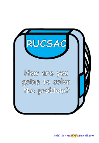 Rucsac Problem Solving Posters with Questions Maths by sandiejones ...