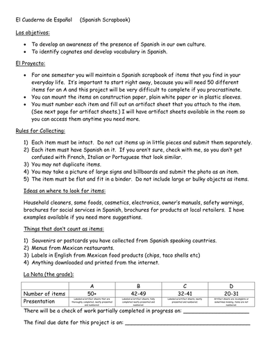 LA CARPETA DE ESPAÑOL: Collection of Spanish Language Items in Our ...