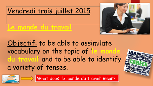 Le monde du travail | Teaching Resources