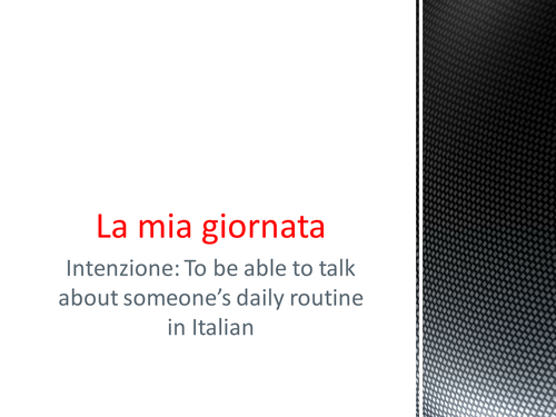 La mia giornata (Daily routine) Italian | Teaching Resources