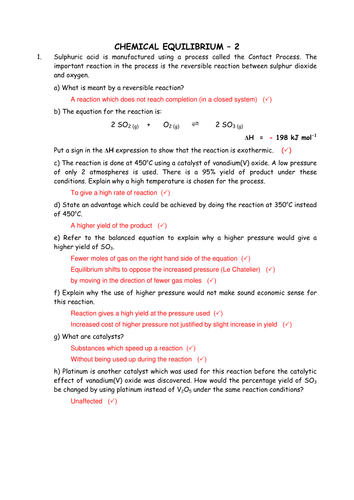 Chemistry: Reversible reactions and catalysts | Teaching Resources