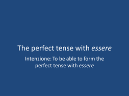 Il passato prossimo / The past tense (Italian) | Teaching Resources