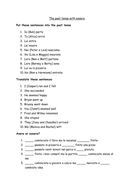 Il passato prossimo / The past tense (Italian) | Teaching Resources