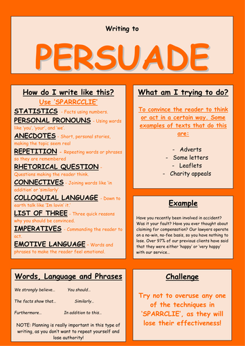 Writing Purposes - Helpsheets/Posters for Literacy and English ...