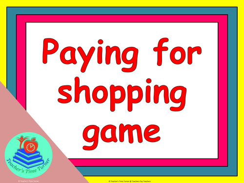 Money game - the grocery shopping bingo game | Teaching Resources