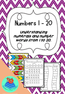 Numbers 1 to 20. Learn to read and write numbers. | Teaching Resources