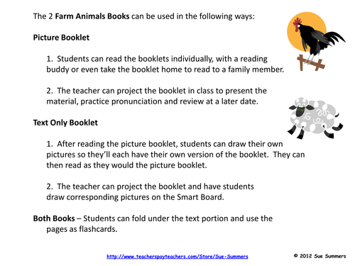 Farm Animals Emergent Readers - 2 Booklets | Teaching Resources