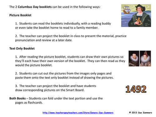 Columbus Day Emergent Reader Booklets | Teaching Resources