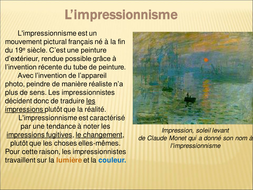 Introduction à l’impressionnisme | Teaching Resources