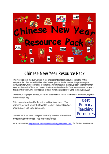 Chinese New Year Resource Pack | Teaching Resources