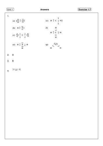 CfE Advanced Higher Chemistry Notes on Units 1 and 2 and homework ...