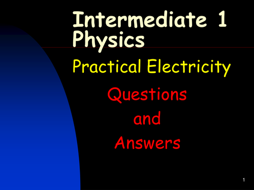 Intermediate 1 Physics 21x Presentations Complete Course | Teaching ...