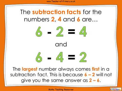 Addition and Subtraction Facts - Year 1 | Teaching Resources