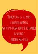 Nelson Mandela Quote Poster | Teaching Resources