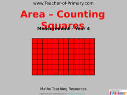 Area (Year 4) - PowerPoint and worksheets. | Teaching Resources