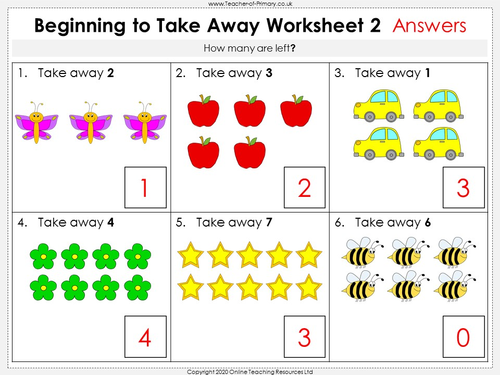 Beginning to Take Away - EYFS | Teaching Resources