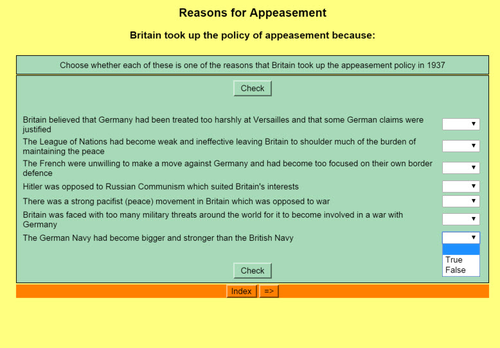 Origins of World War II: Quiz 10 - Appeasement and Anschluss | Teaching ...