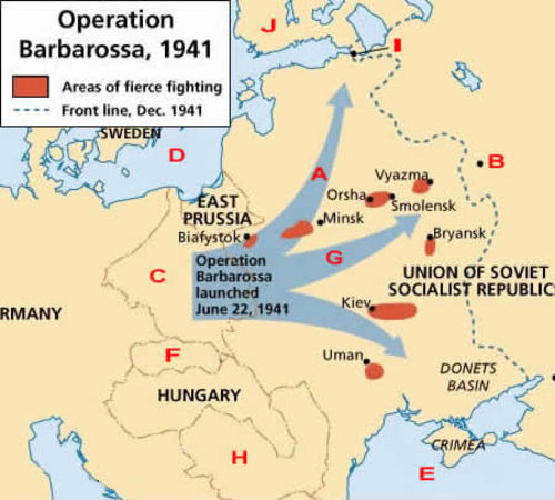 Origins of World War II: Quiz 15 - Operation Barbarossa | Teaching ...