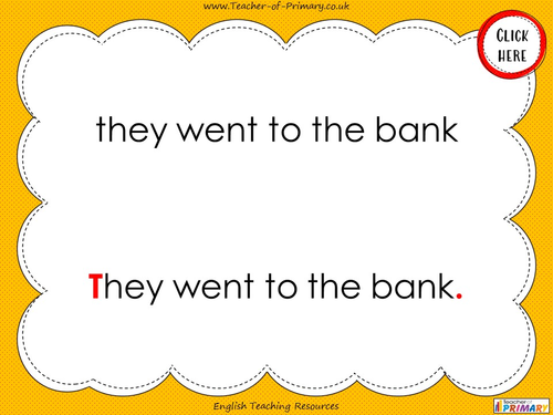 Full Stops and Capital Letters | Teaching Resources