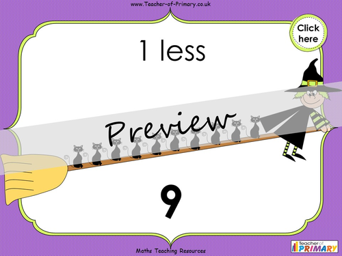Cats on the Broom - Counting to Ten | Teaching Resources