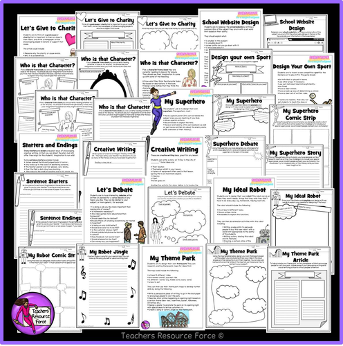 A Pack of Supply Cover Lesson Plans and Worksheets - no prep, ready to ...