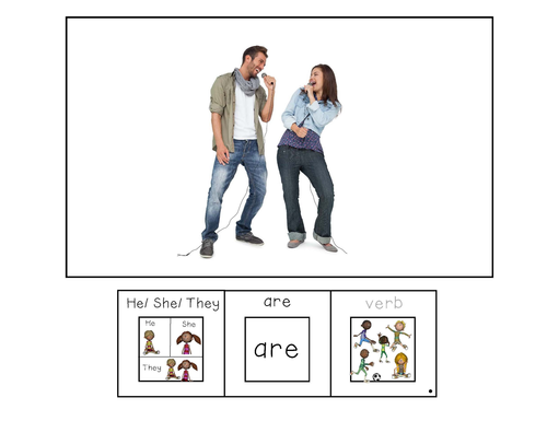 VERBS... He She They + Verbs Adapted Book Autism Special Education ...