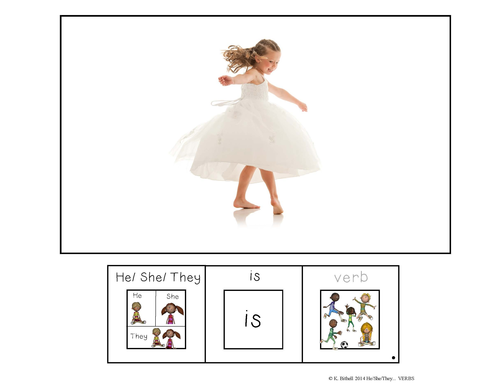 VERBS... He She They + Verbs Adapted Book Autism Special Education ...