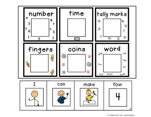 Make Numbers 1-12 Adapted Math Book Including Money and Time BUNDLE ...