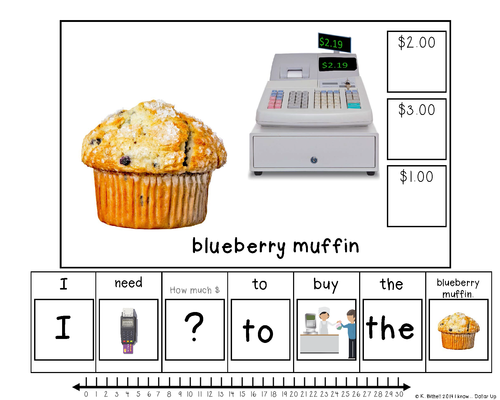 MONEY: I Can Buy...Bakery Dollar Up Adapted Book Autism | Teaching ...