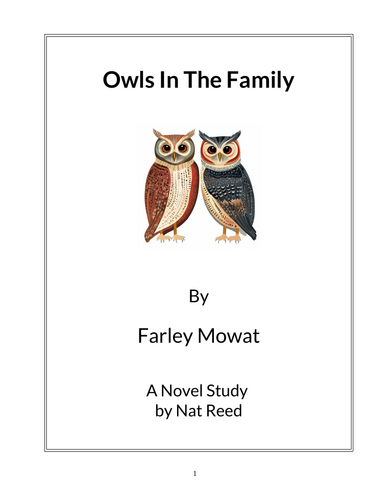 Owls in the Family by Farley Mowat - (Lesson Plan) | Teaching Resources