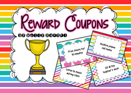 Reward Coupons | Teaching Resources