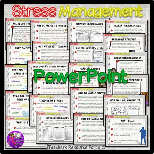 Stress Management: PowerPoint and Activities | Teaching Resources