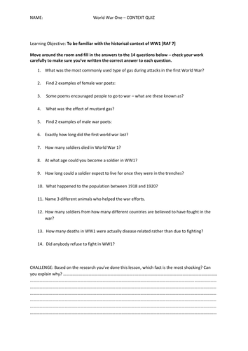 WW1 Poetry - full SOW | Teaching Resources