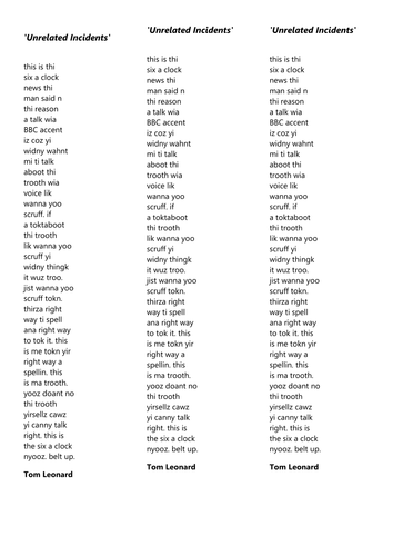 Standard English, Accent and Dialect | Teaching Resources