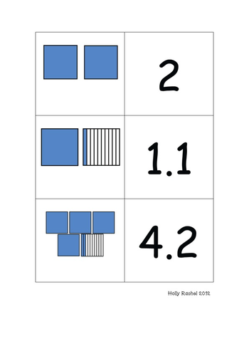 Decimal Memory Game | Teaching Resources