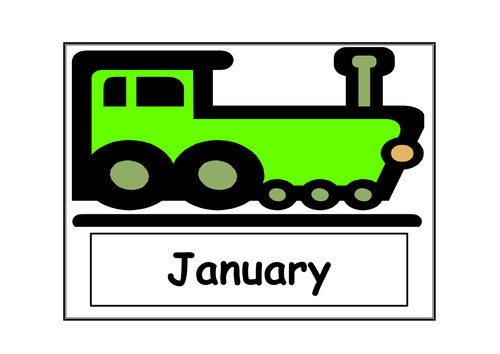 Birthday Month Train Display | Teaching Resources