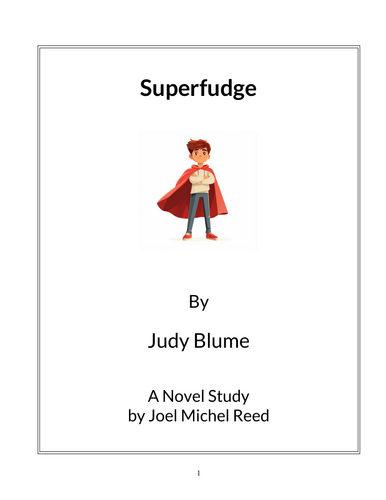 Superfudge by Judy Blume * (Lesson Plan) | Teaching Resources