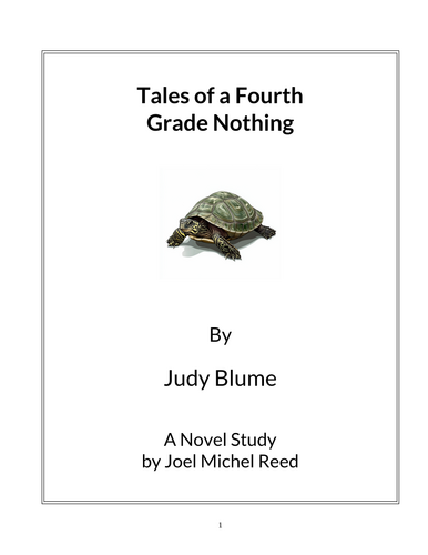 Tales of a Fourth Grade Nothing by Judy Blume * (Lesson Plan ...