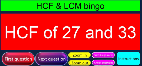 Factors bingo | Teaching Resources