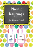 Phonic Key rings for Phase 3&5 | Teaching Resources