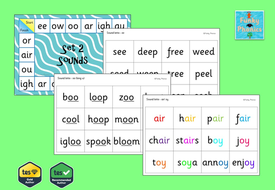 Phonics Read Write Inc Set 2 - Word Lotto and Board Game | Teaching ...