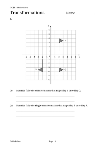 Math Transformations - presentations, puzzles, worksheets and more ...