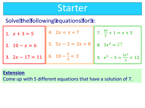 Rearranging Formulae Resources | Tes Rearranging Formulae Resources | Tes