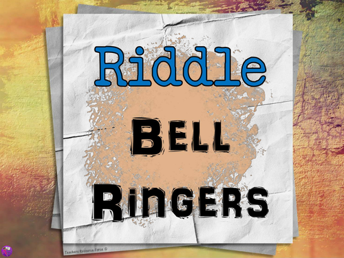 99 Lesson Starters - Riddles to get students engaged and thinking at ...