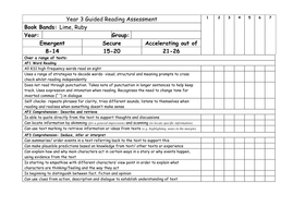 Guided reading assessment grids New Curriculum | Teaching Resources