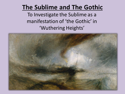 Wuthering Heights Gothic Sublime | Teaching Resources