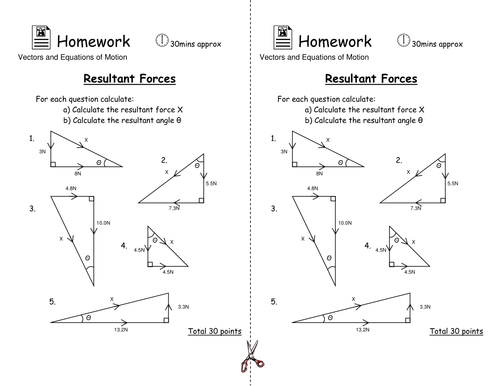 Vectors and Equations of Motion | Teaching Resources