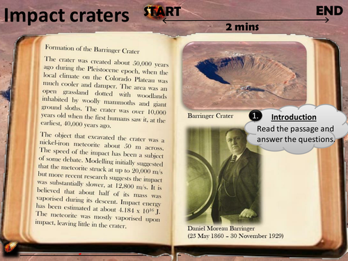 Impact craters | Teaching Resources