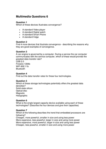 Higher Computing Multimedia Resources | Teaching Resources