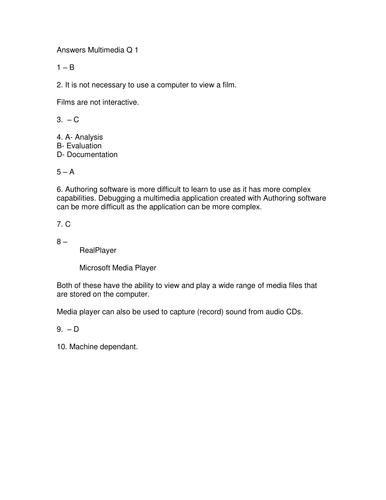 Higher Computing Multimedia Resources | Teaching Resources